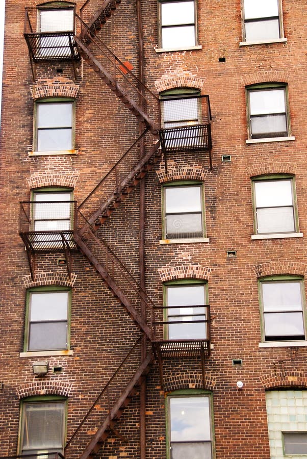 Old fire escape stock image. Image of brick, emergency - 22080263