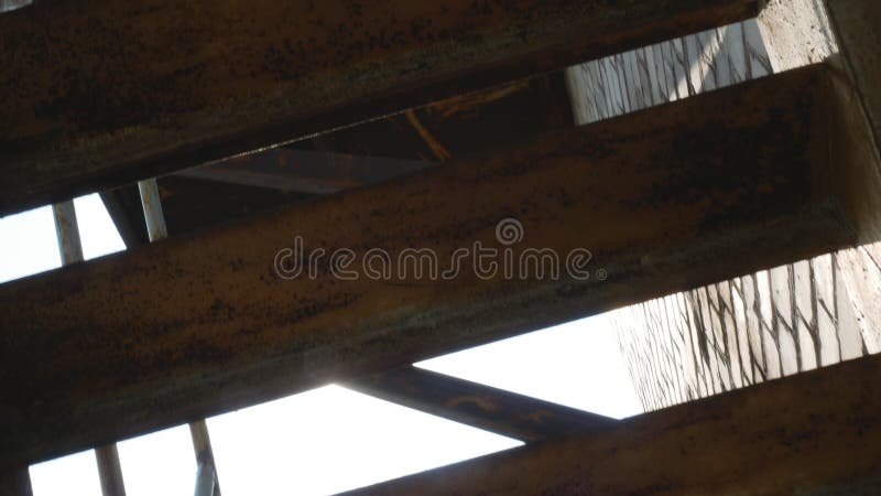 Old Fire Exit in the City on an Abandoned Building. Fire Escape Covers ...