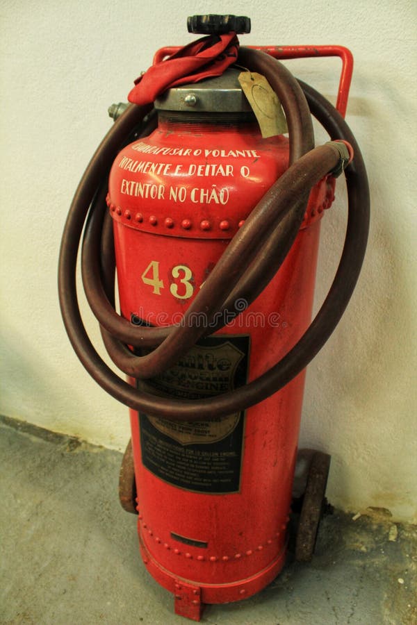 Old Fire Extinguishing System Stock Photo - Image of fireman, aged ...