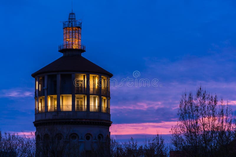 Old Fire Rescue Watch Tower in Bucharest Romania Stock Photo - Image of ...