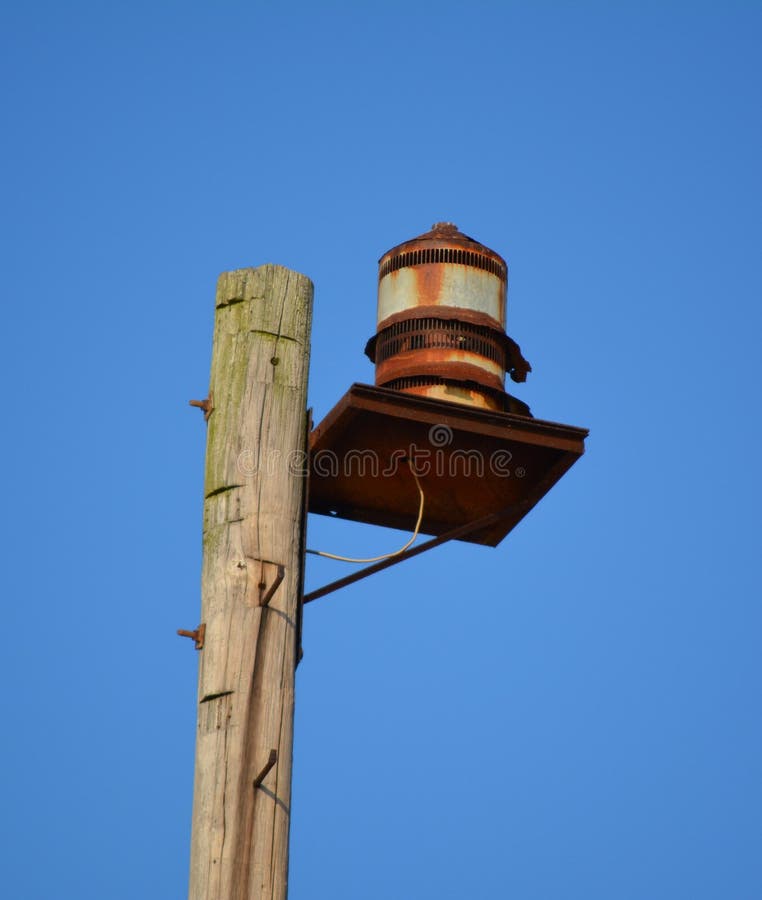 Fire siren on house roof stock image. Image of blue, alarm - 28493103