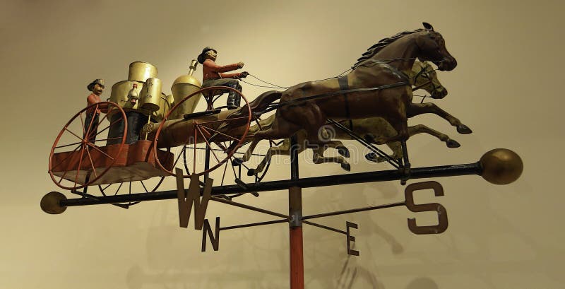 Fire Truck Compass stock image. Image of horizontal, south - 29972705