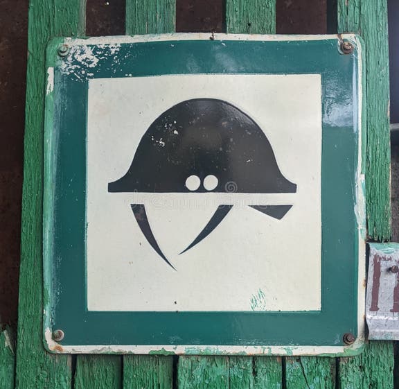 Old firefighter sign stock image. Image of blue, signage - 259259059