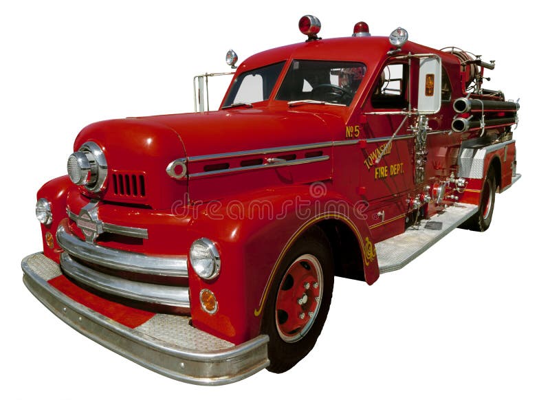 Old Firetruck stock photo. Image of retro, fighting, chrome - 1106314