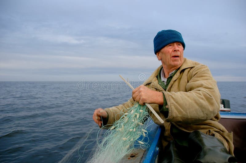 Old fisherman stock image. Image of fishing, boat, grandfather - 9941763
