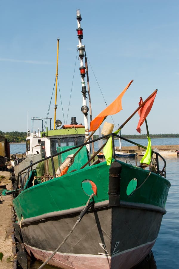 Old fishing boat stock photo. Image of trawl, industry - 10592076