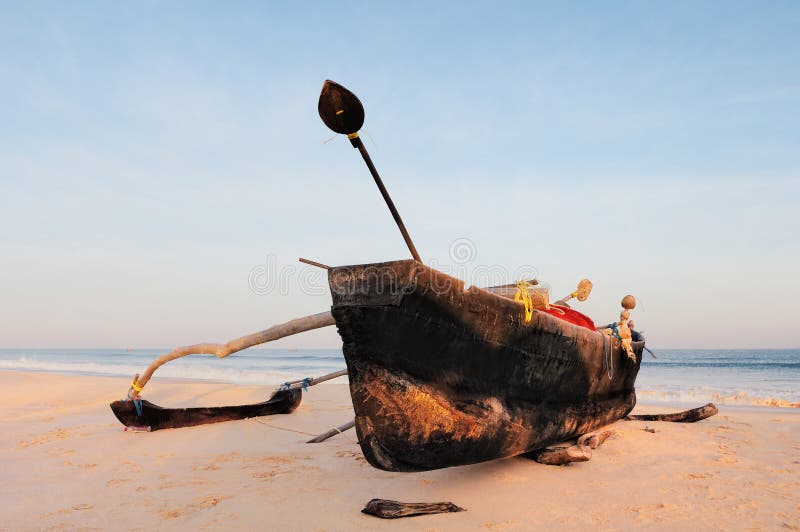 Old fishing boat stock photo. Image of horizon, india - 25151298