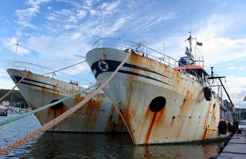 Old fishing boats stock photo. Image of rope, moored, rusty - 2600044