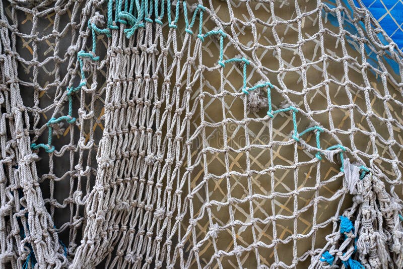 Old fishing net. Close-up stock image. Image of backdrop - 154877767