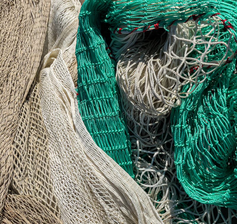 Old fishing net close-up stock photo. Image of line - 303812560