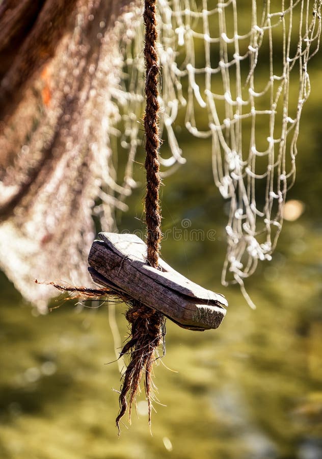 Old fishing net stock photo. Image of buoy, scene, rustic - 51002446