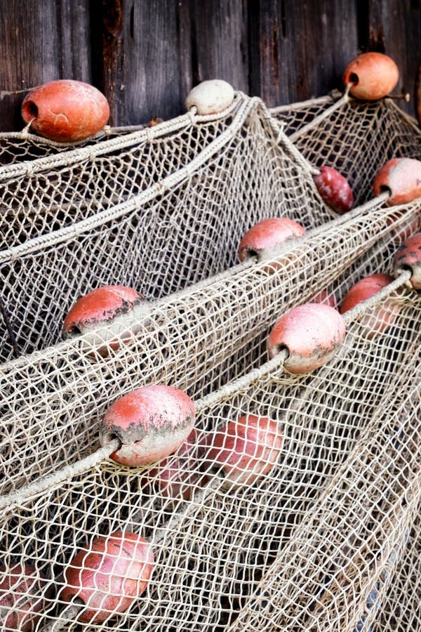 Old fishing net stock image. Image of netting, idyllic - 53245091