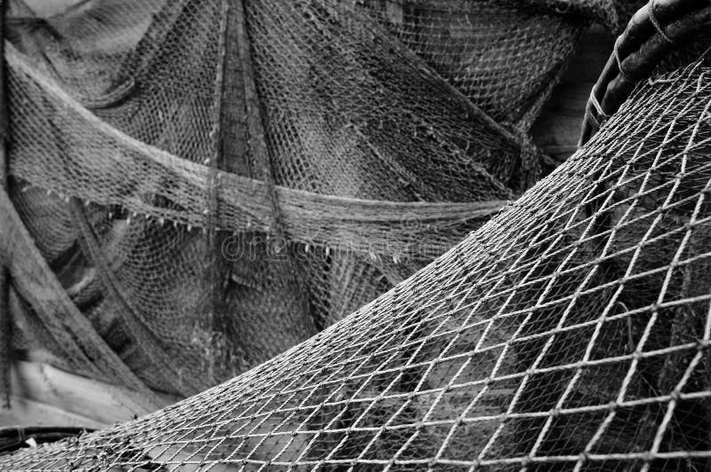 Old fishing nets. stock photo. Image of holed, catch - 46378112