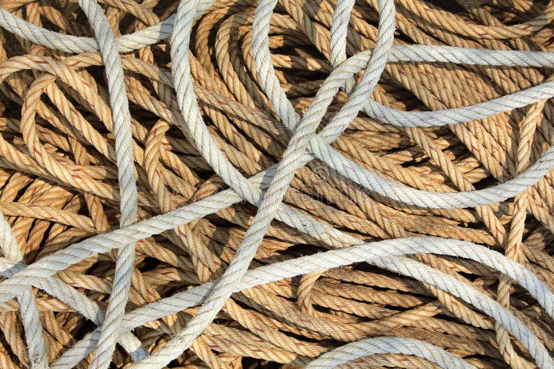 Old fishing rope on boat stock image. Image of boat, pattern - 90144661