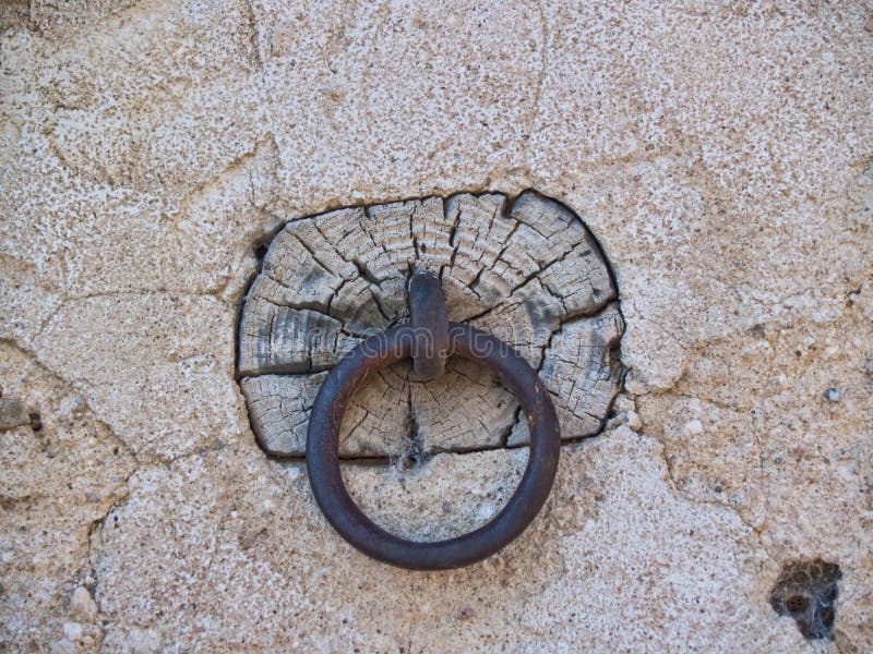 Old Fixing Ring on a Wall Outside of a Building Stock Image - Image of ...