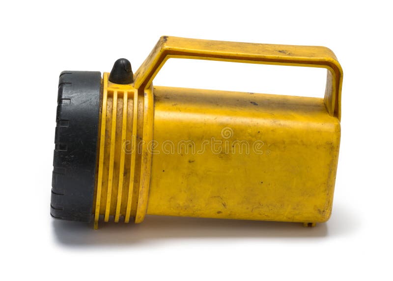 Old Flashlight Side View stock image. Image of camping - 309433689