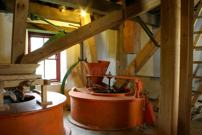 Flax Mill in Ireland Powered by a Waterwheel Hydro System To Run Tools ...