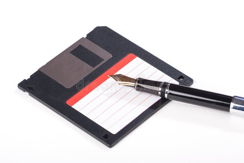 Old Fllopy Floppy Disk Fountain Pen Stock Photos - Free & Royalty-Free ...