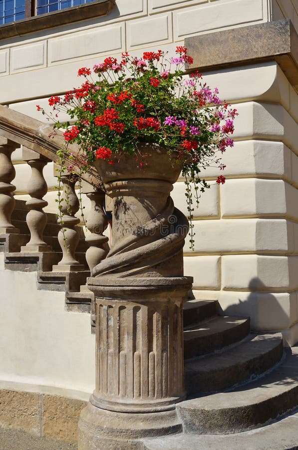 Old Flower Pot As a Detail of Castle Stock Photo - Image of castle ...