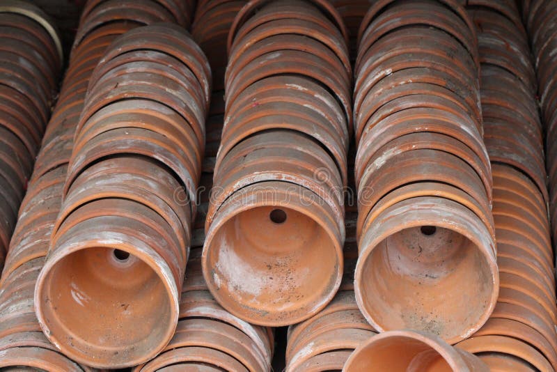 Old flower pots stock photo. Image of plant, rustic, hobby - 64616698