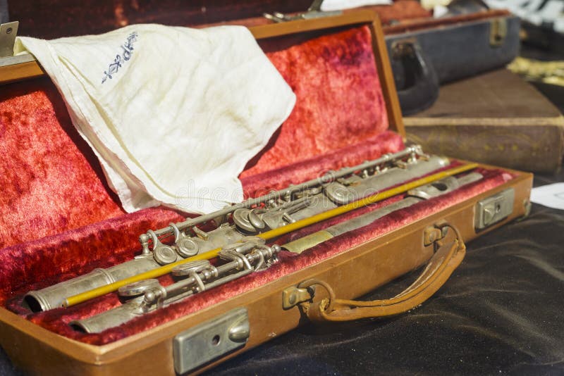 Old flute stock photo. Image of classic, musical, classical - 68320698