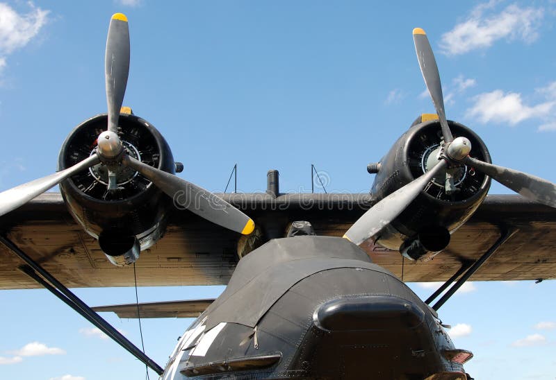Old flying boat stock photo. Image of retro, frontal - 18600718