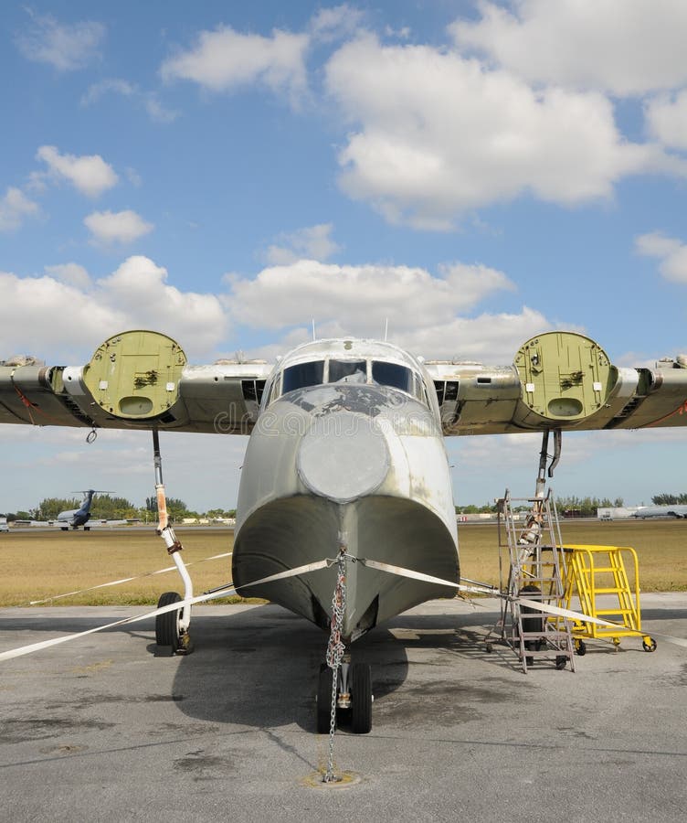 Old flying boat stock photo. Image of rust, restore, transport - 7518658