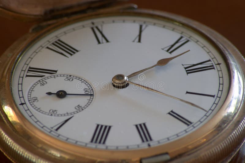 Old fobwatch stock image. Image of roman, hours, hand, seconds - 14937