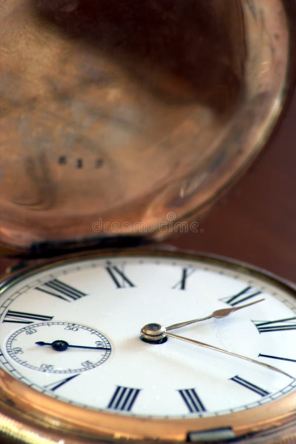 Old Fobwatch stock image. Image of brass, minutes, timekeeping - 14939