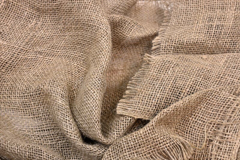 Old Folded Burlap Fabric stock image. Image of linen - 106132481