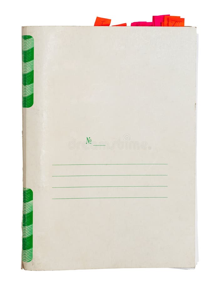 Old folder with papers stock image. Image of documents - 20035033