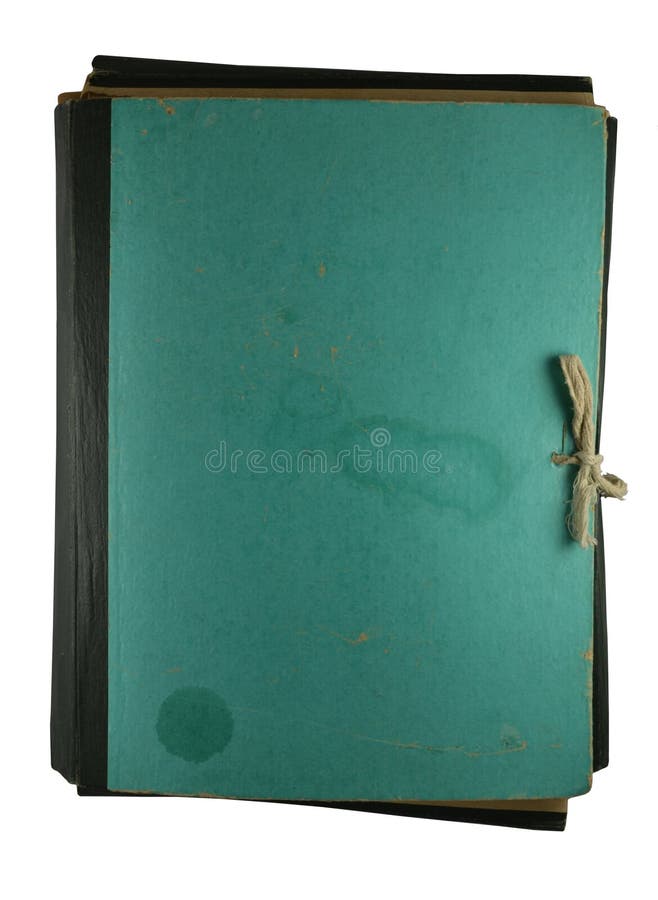 Old folder stock photo. Image of binding, blue, leatherbound - 33715942