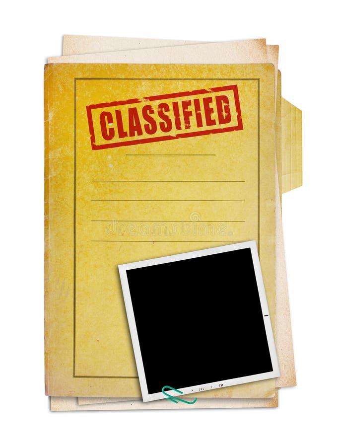 Top secret folder. stock photo. Image of table, reminder - 47623130