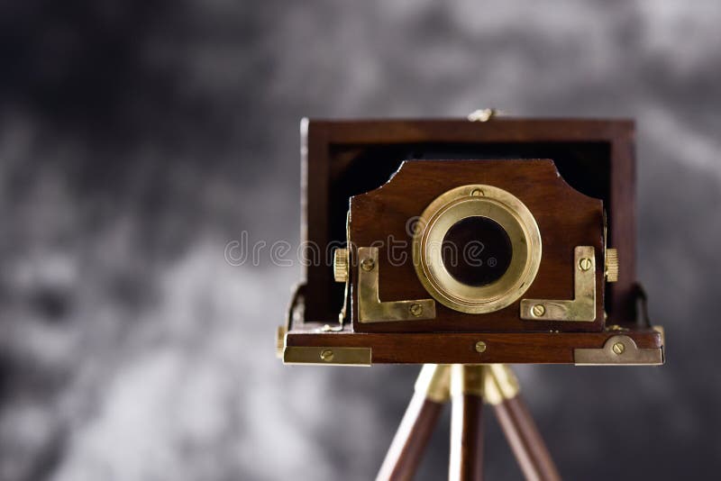 Old Folding Camera with Bellows Stock Image - Image of analog, locking ...