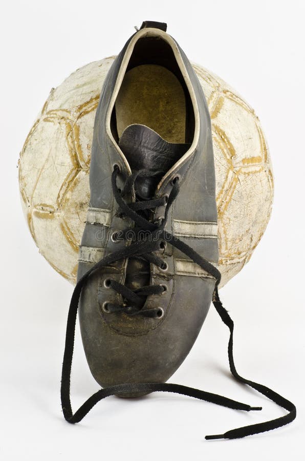 Old football stock photo. Image of competition, footwear - 21725220