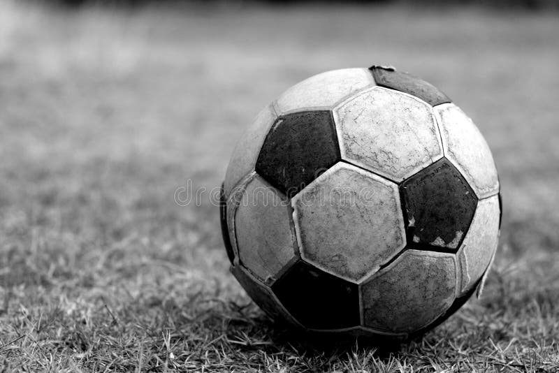 Old football stock photo. Image of single, ball, lone - 2662628