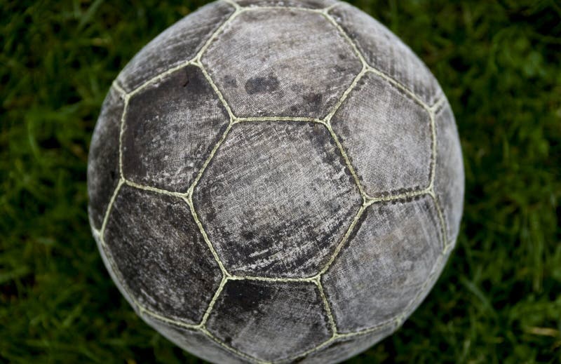 Old football stock photo. Image of football, green, single - 6636772