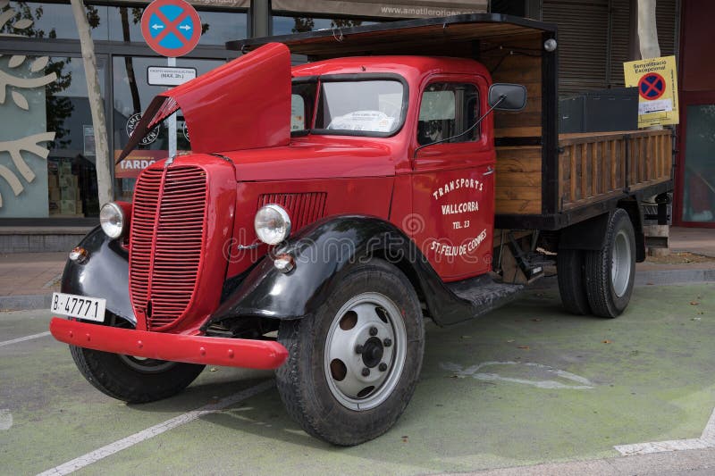 Old 1931 Ford Truck Model 817 B 47.731 Model B18. it is Red and Has the ...