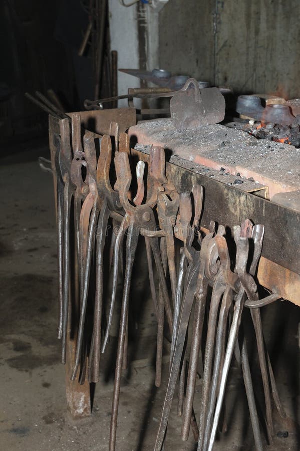Old forge tools stock photo. Image of handwork, coal - 65910248
