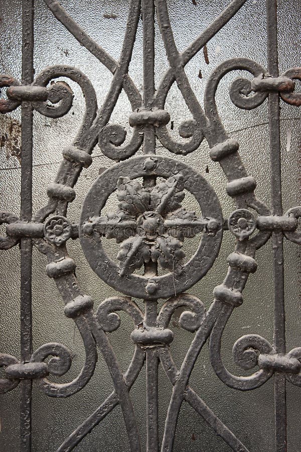 Old forged iron design stock image. Image of iron, metallic - 32274497