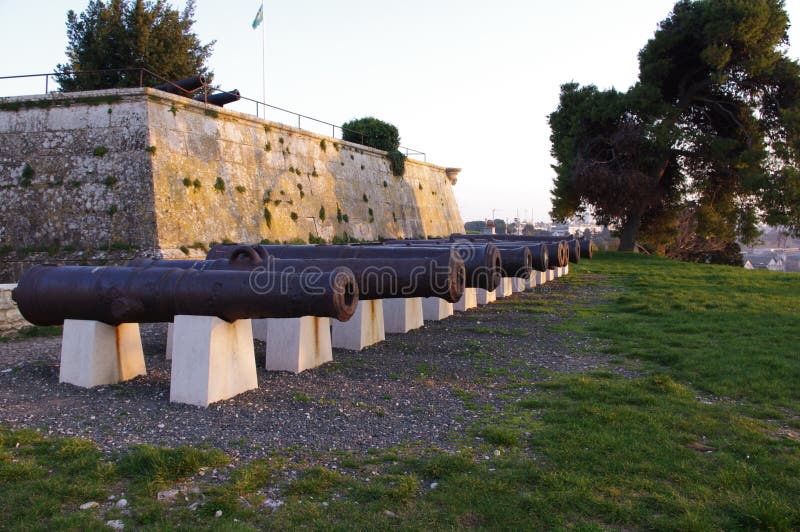 Old fort stock photo. Image of history, wall, cannons - 19444570