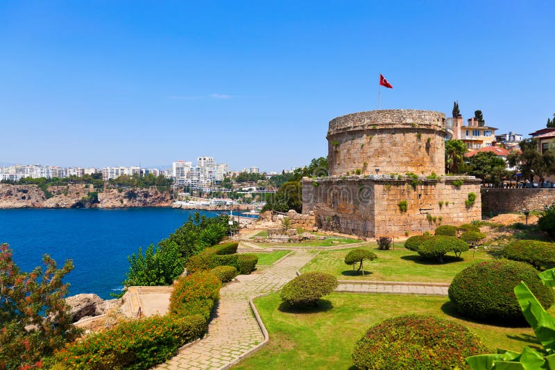 Old Fort in Antalya, Turkey Stock Image - Image of history, place: 50149413