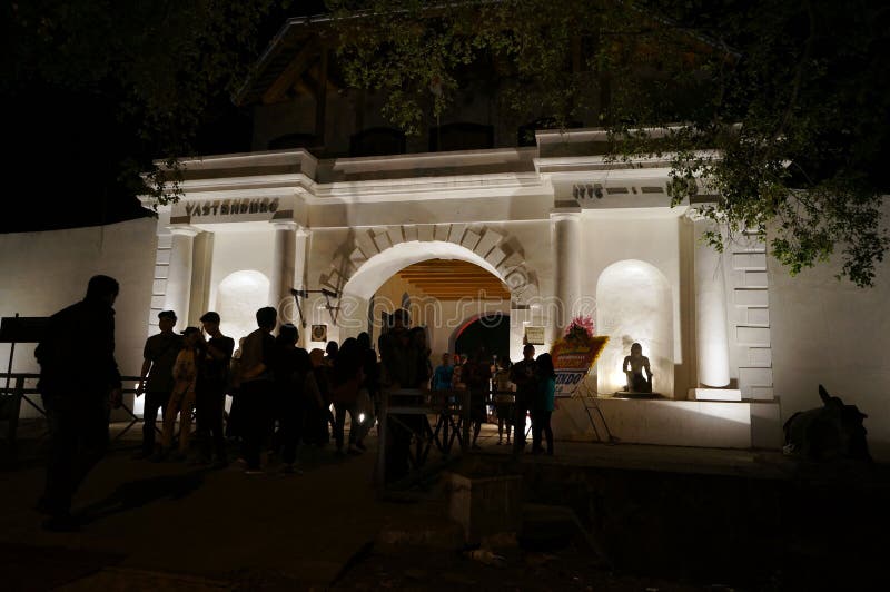 Old fort editorial photo. Image of buildings, night, java - 61299196