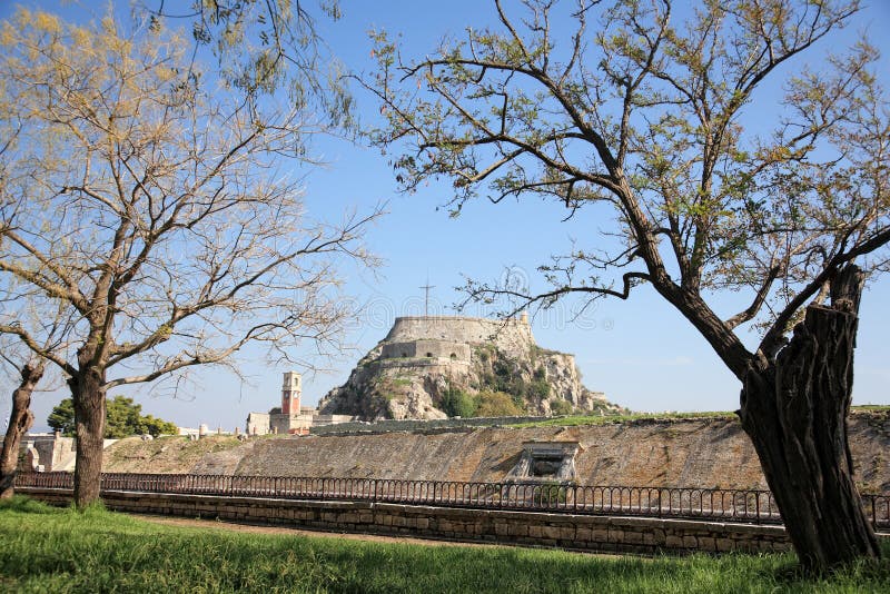 Old fort in corfu stock photo. Image of culture, venetian - 27822570