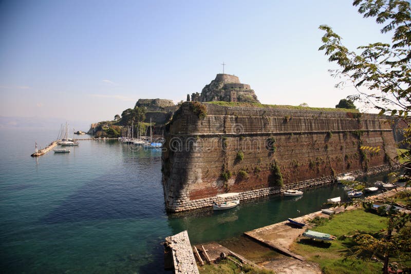 Old fort in corfu stock image. Image of fortress, beautiful - 27822615