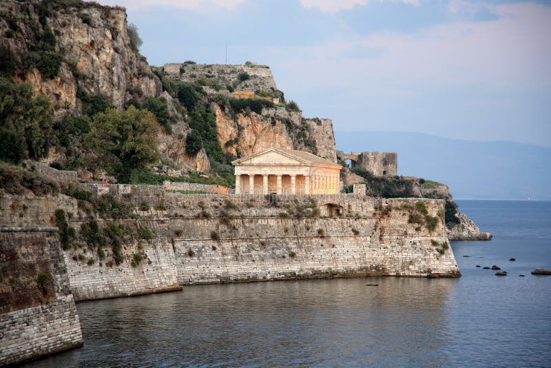 Old fort in corfu stock photo. Image of culture, architecture - 27823100