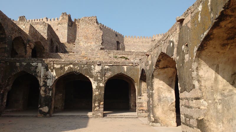 Old Fort Inside View Looking Stock Image - Image of inside, fort: 179665815