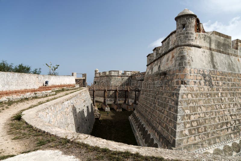 A Old Fort on the Island Cuba Stock Photo - Image of morro, santiago ...