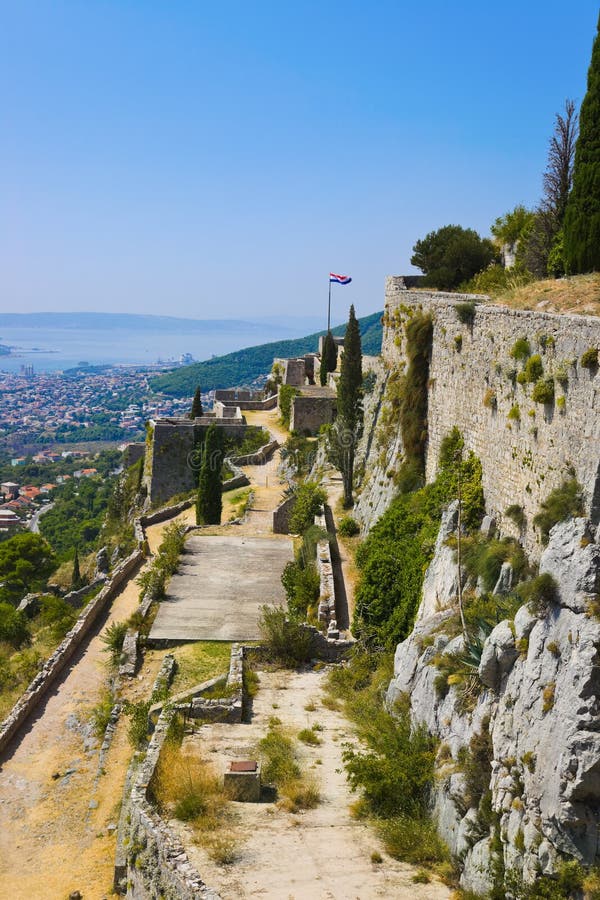 Old fort in Klis, Croatia stock image. Image of europe - 27026669