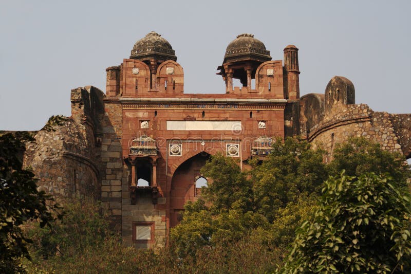 Old Fort, New Delhi stock photo. Image of tourism, asia - 4358612